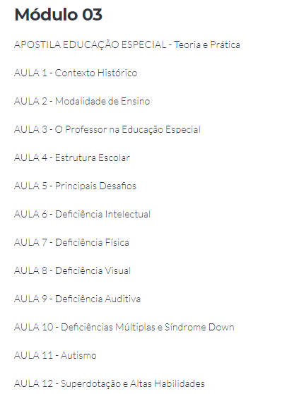 Curso Online de Capacitação em Educação Especial e Autismo